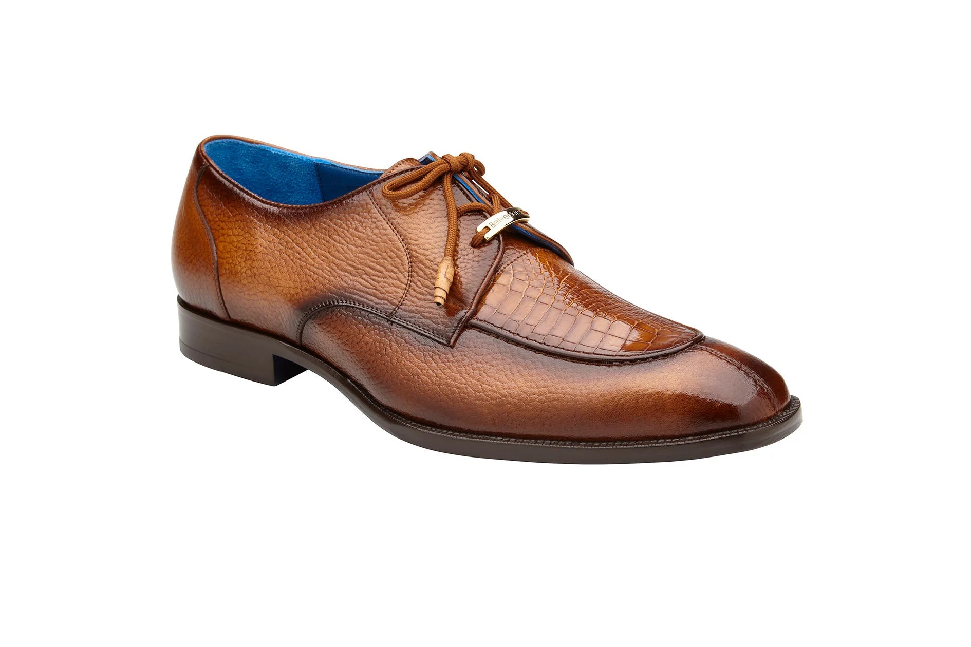 Belvedere Men's Lace-Up Shoes Moc-Toe Primo - Ant. Almond R83 – DESIGN ...