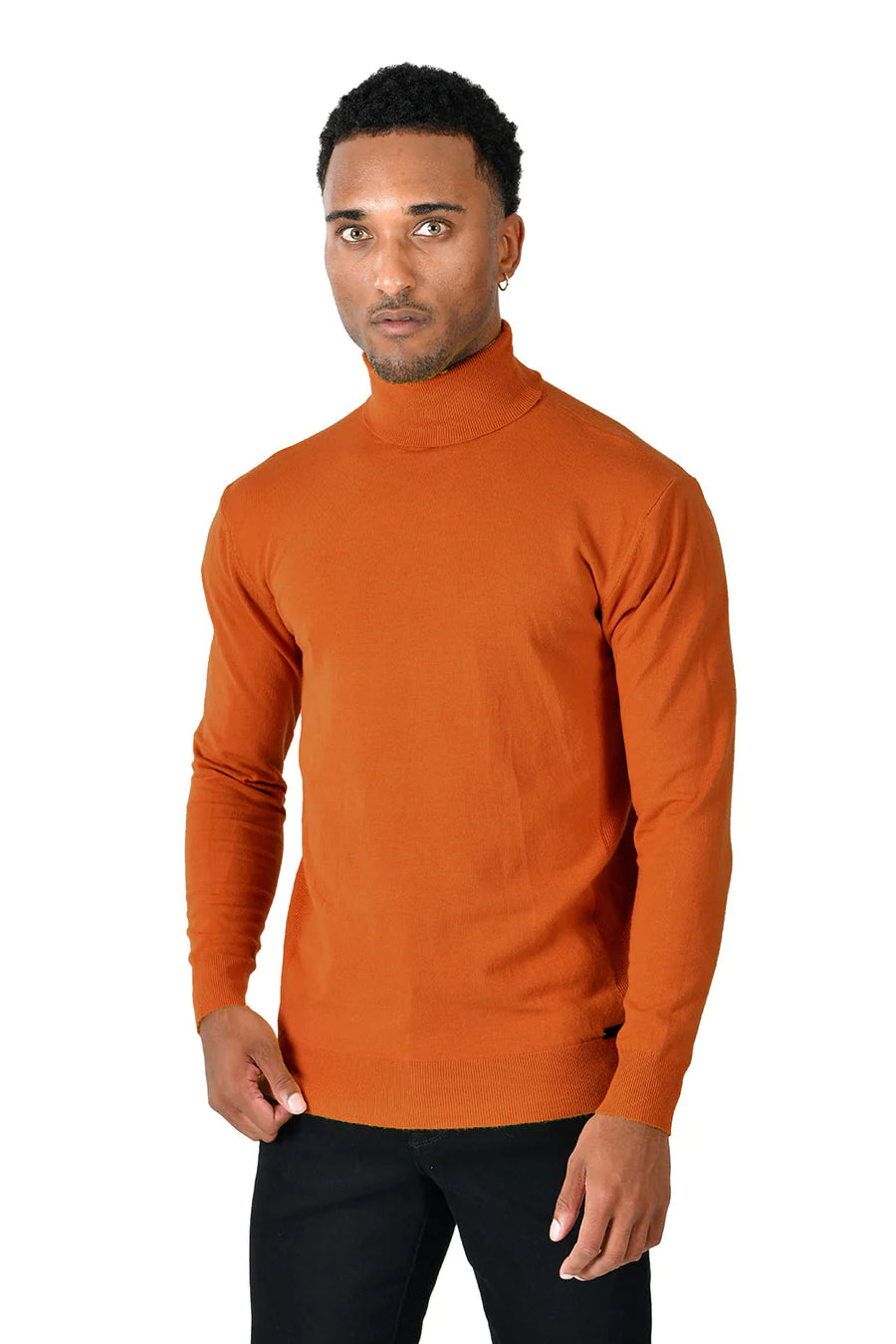 LaVane' Rust Men's Turtleneck Sweaters Light Blend Regular-Fit – DESIGN ...