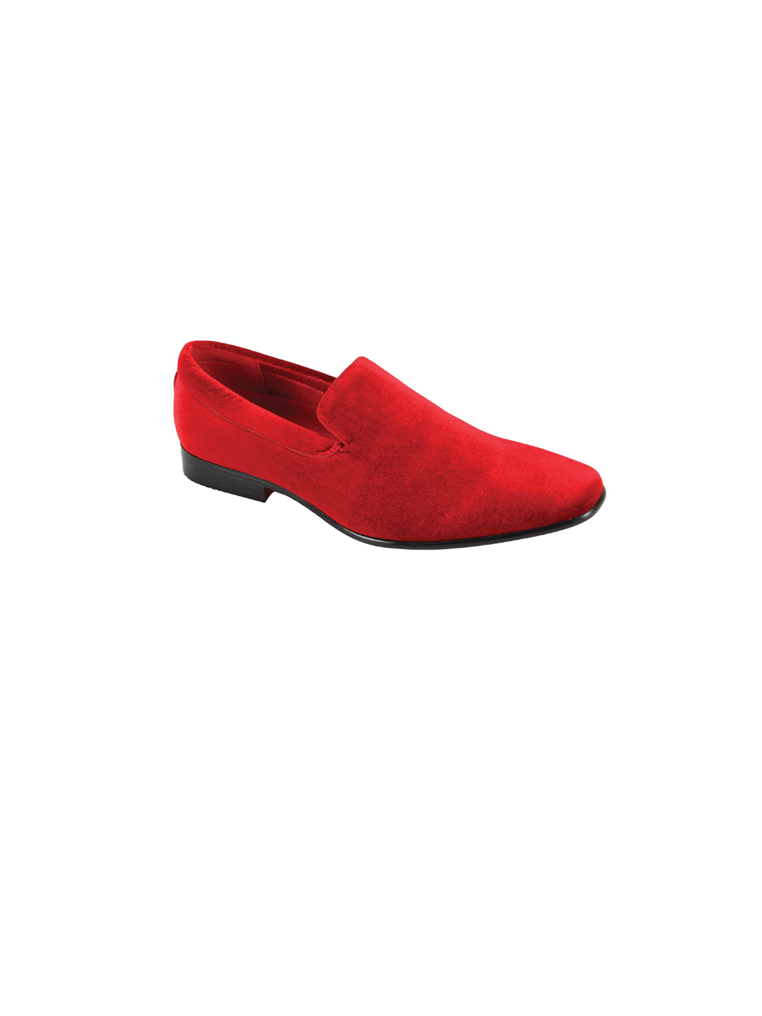 Men's Solid Red Velvet Slip-On Loafer Shoes Luxury Design Style No: 70 ...
