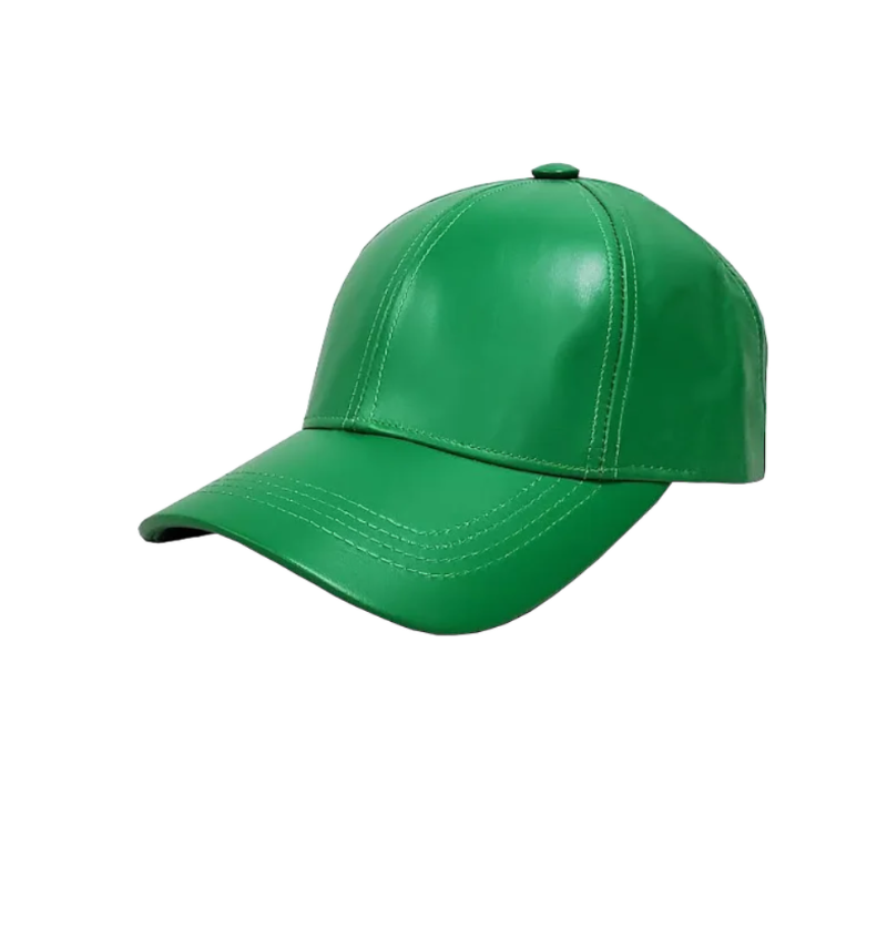 Emstate Green Men's Genuine Cowhind Leather Adjustable Baseball Cap ...