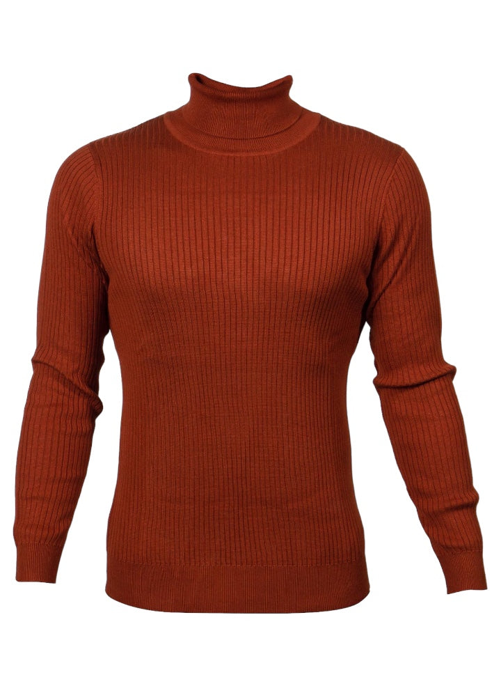 Rust Prestige International Men's Turtleneck Sweater Regular-Fit SW-33 ...