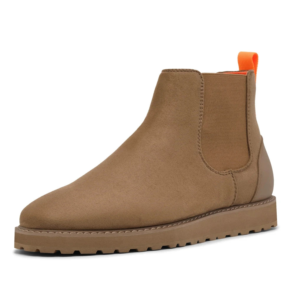 Sand Suede Chelsea Boots Casual Fashion Design Sneaker-The Mustella ...