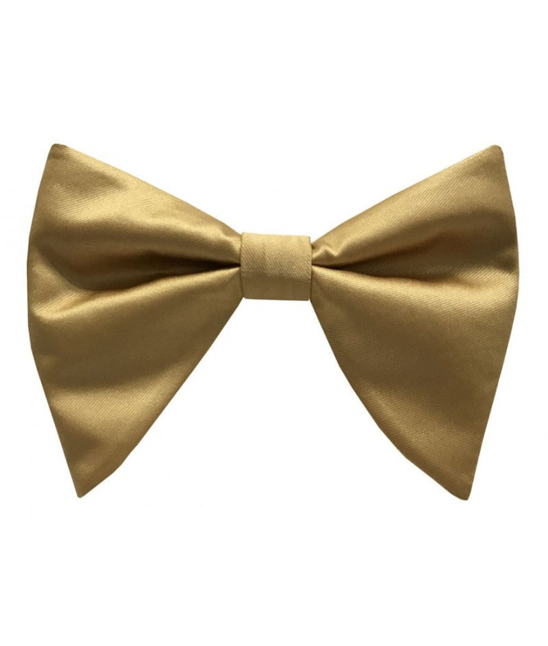 Men's Gold Satin Tear Drop Butterfly Bowtie with Hanky – DESIGN MENSWEAR